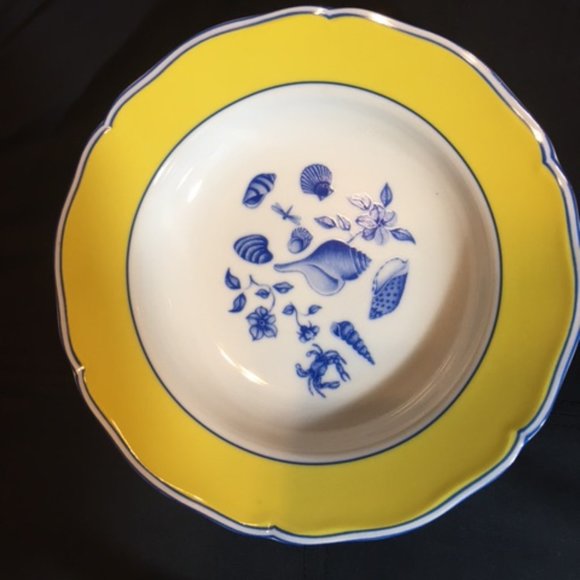 Lynn Chase | Dining | Lynn Chase Costa Azzurra Blue Shells Sea Life ...